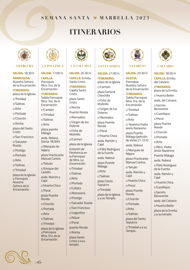 SEMANA SANTA MARBELLA 2023 - marbella-sanpedro.com